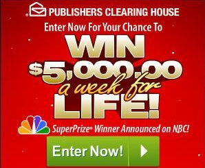 PCH Sweepstakes & Publishers Clearing House Sweepstakes