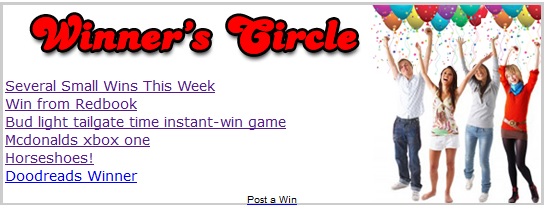 Here are our Latest Winners!