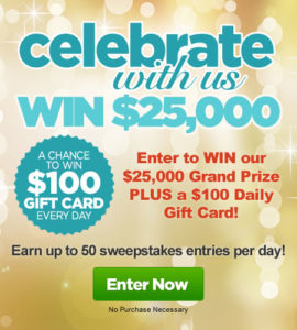 Recipe.com Slide and Win Sweepstakes