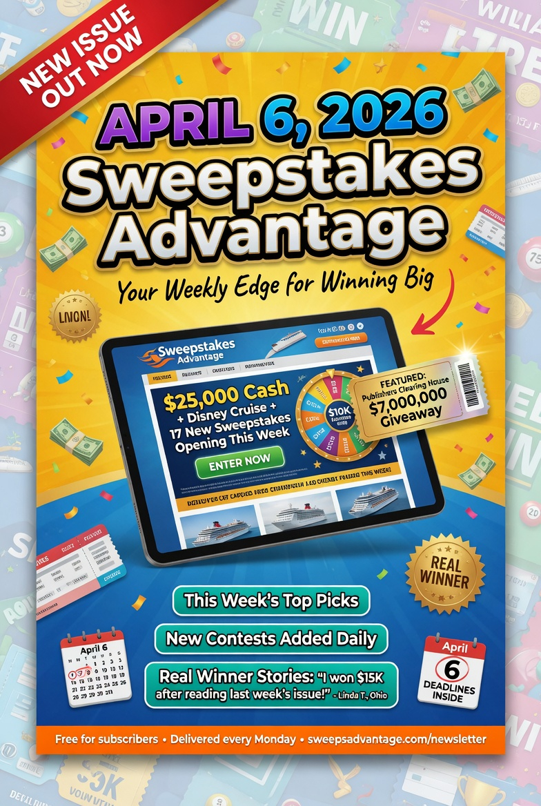 Sweepstakes Advantage Newsletter – April 6, 2026